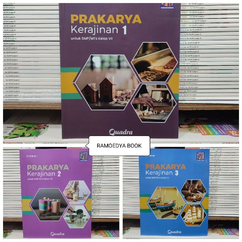 Jual Buku Prakarya SMP/MTs kelas 7 , 8 , 9 Kurikulum Merdeka Quadra | Shopee Indonesia