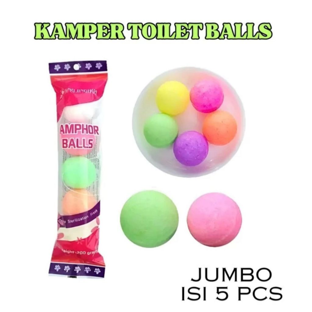 Jual Kamper Kamar mandi Kamper bola Warna Warni Kapur Barus Kamper ...