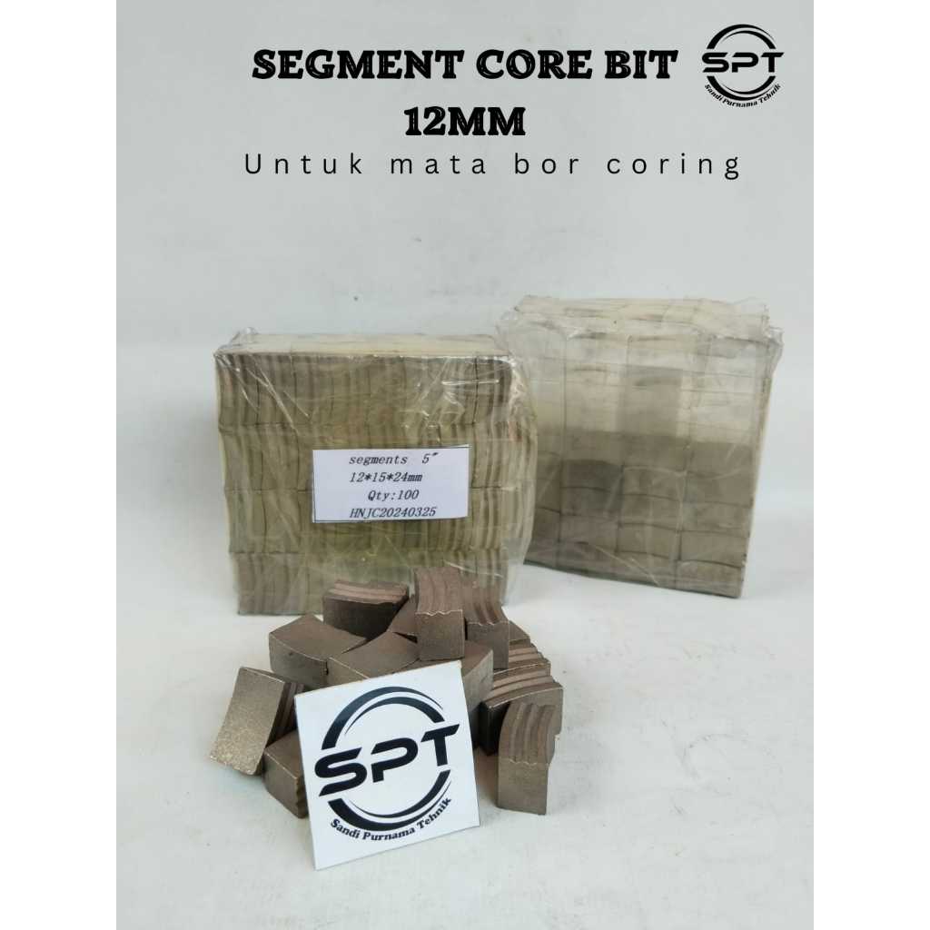 Jual core bit segment/core bit segment tembus batu/mata bor penghancur ...