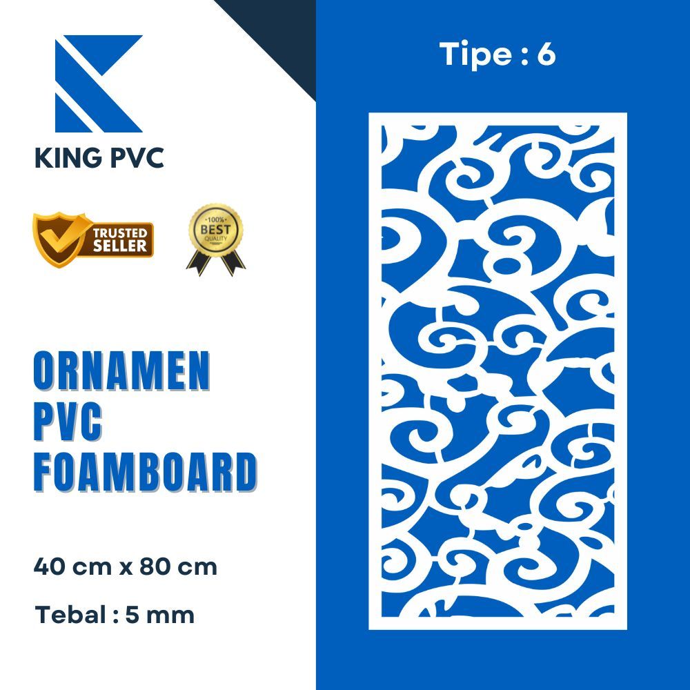 Jual Krawangan Raja PVC Board Motif 06 | Ornamen PVC Board Ukuran ...