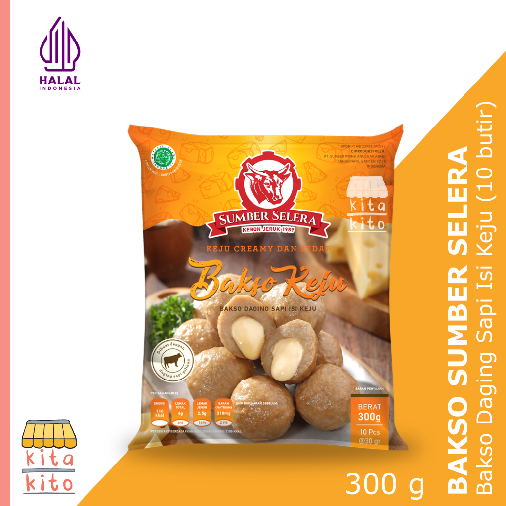 Jual Bakso Sapi Sumber Selera Bakso Keju 300 Gram | Shopee Indonesia