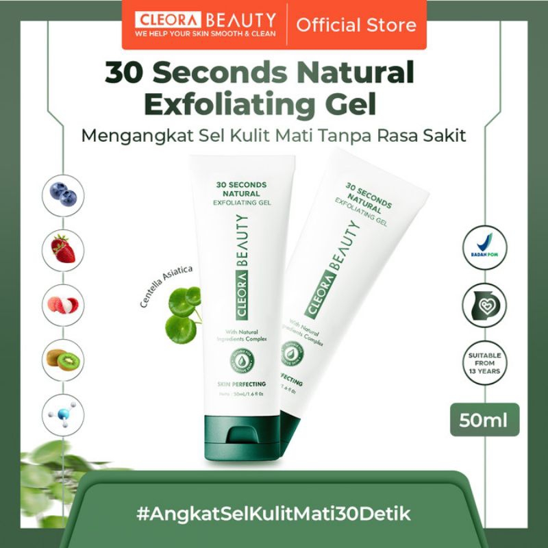 Jual Cleora Beauty 30 Seconds Natural Exfoliating Gel Angkat Sel Kulit ...