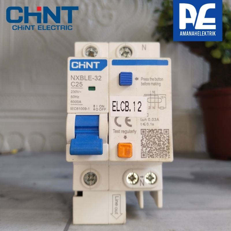 Jual ELCB CHINT RCBO NXBLE-32 25A ORIIGIINAL | Shopee Indonesia