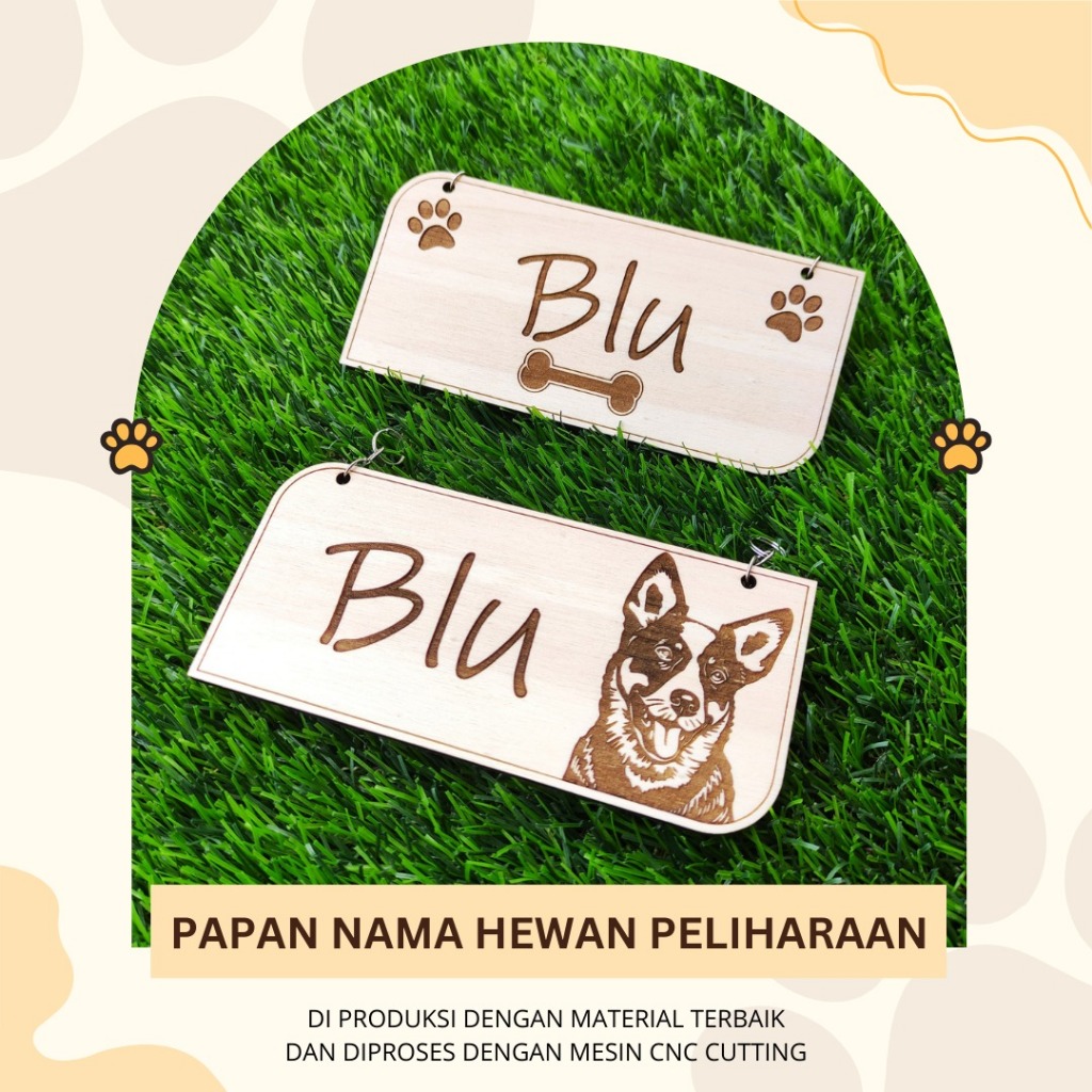 Jual MARVELWOODCUT - PAPAN NAMA HEWAN PELIHARAAN [GRATIS UKIR] DOG TAG ...