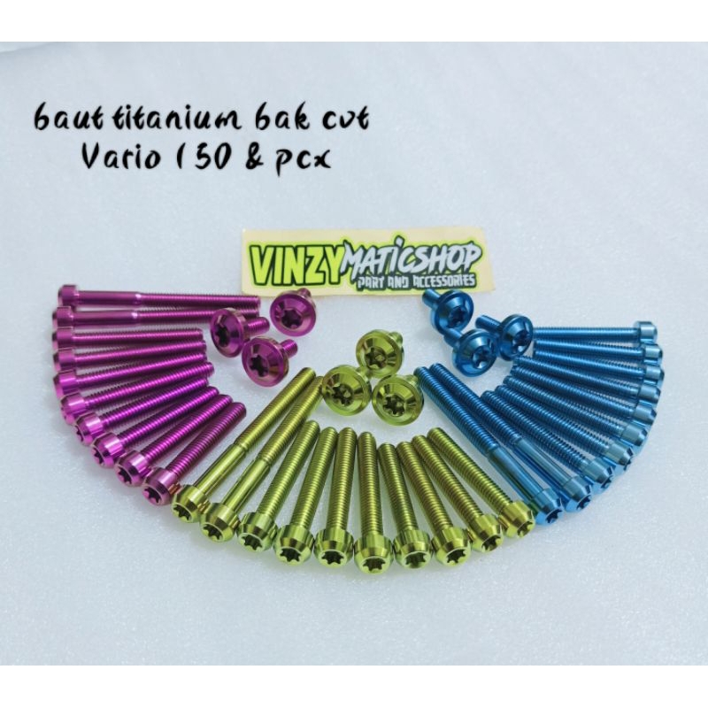 Jual baut titanium cvt Honda Vario 125/150 dan PCX CBU 13pcs sudah ...