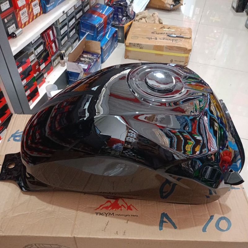 Jual TANGKI FUEL TANK MEGAPRO NEW MONOSCHOCK HITAM MERK TAKAYAMA ...