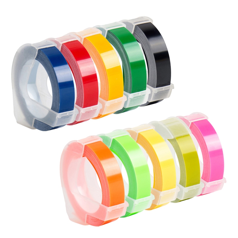 Jual 5pcs CIDY / MOTEX Emboss label tape For dymo 1610 Motex E-101 ...