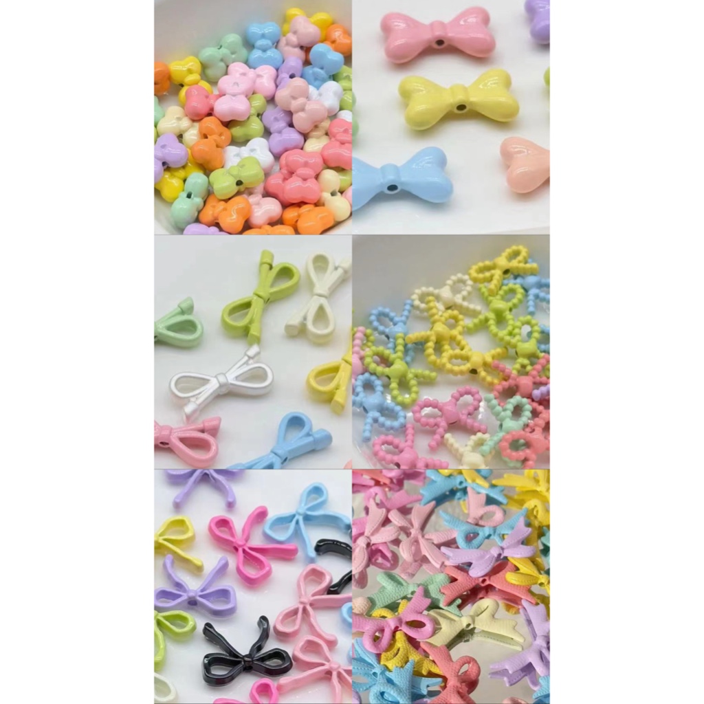 Jual Manik Metal Warna Pastel / Pastel Color Alloy Beads Pita / Ribbon ...
