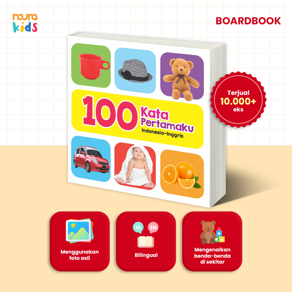 Jual [Mizan] Buku Anak - 100 Kata Pertamaku - Indonesia Inggris ...