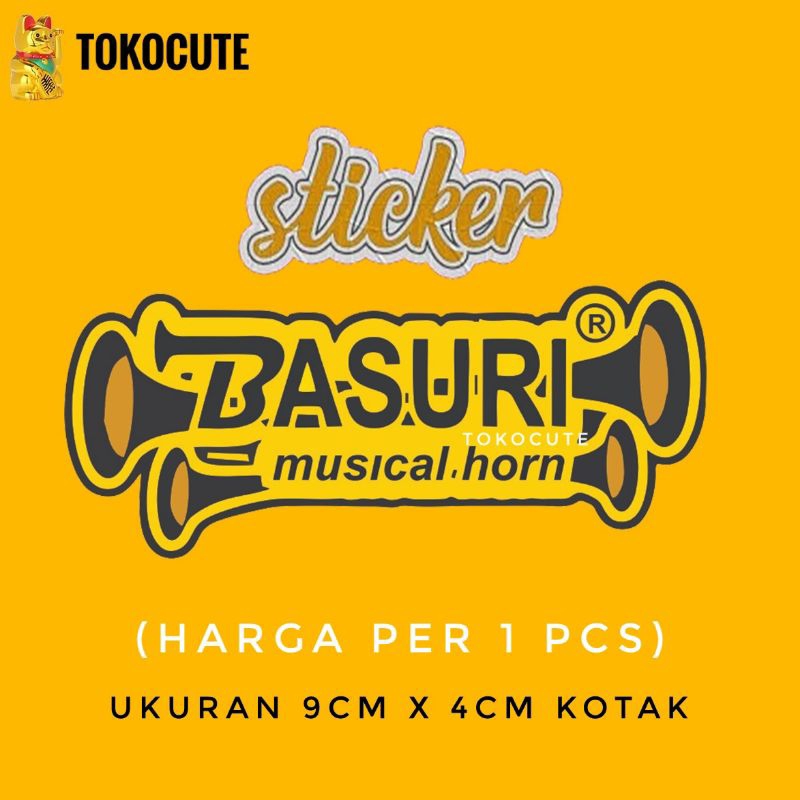 Jual Stiker Telolet Basuri Musical Horn, Stiker Klakson Basuri, Stiker ...