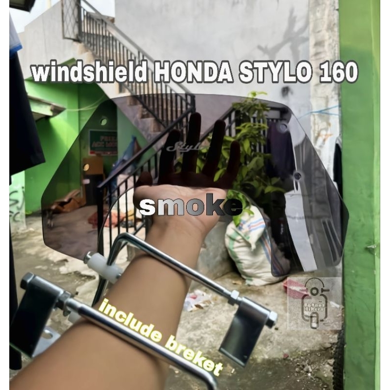 Jual windshield visor tadah angin Honda Stylo 160 | Shopee Indonesia