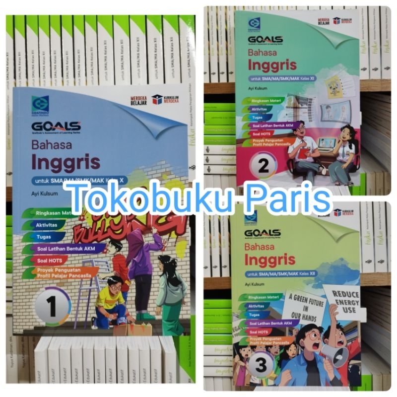 Jual ORI Buku GOALS Bahasa Inggris sma ma kelas 1 10 X, 2 11 XI, 3 12 XII Kurikulum Merdeka ...