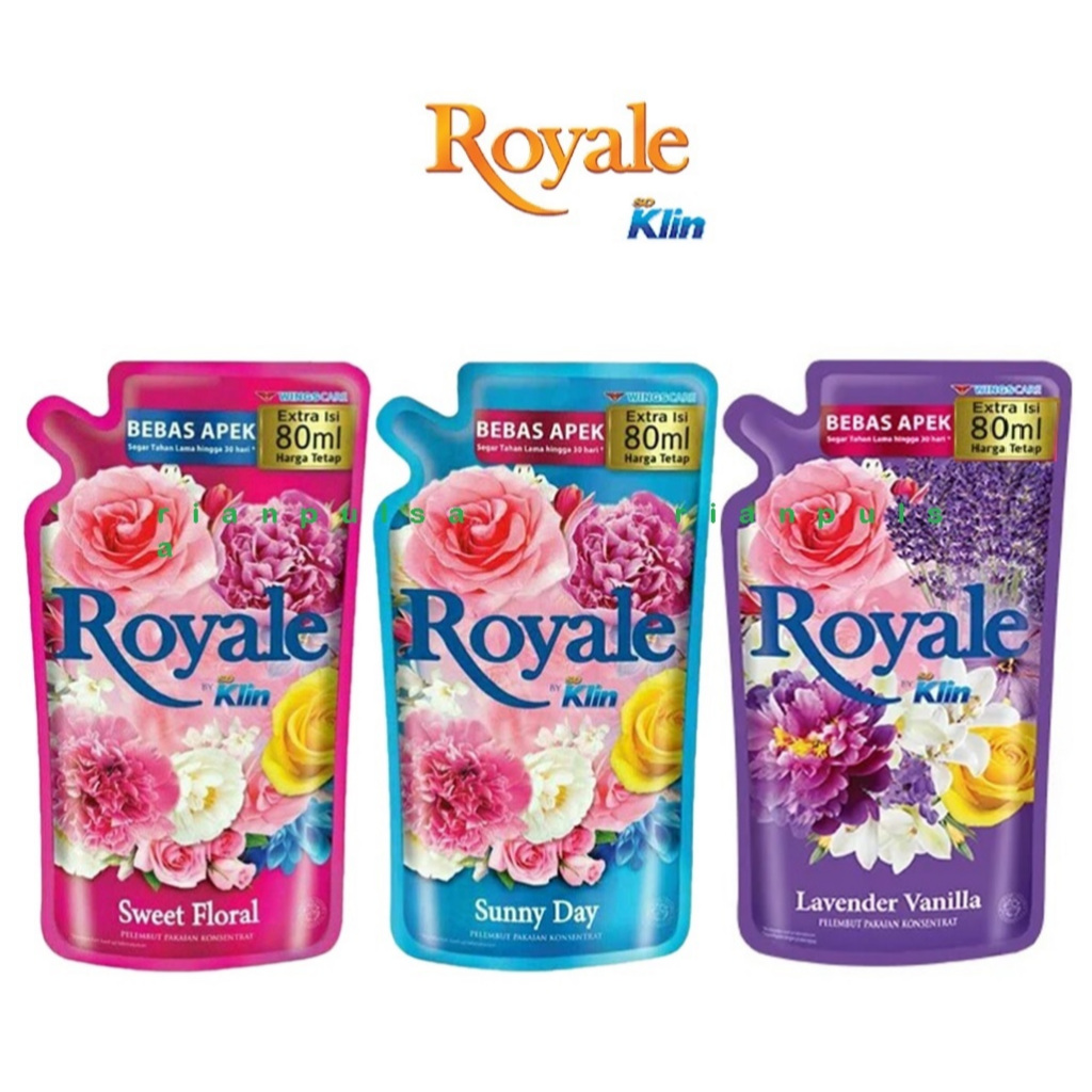 Jual ROYALE Pewangi Pakaian Konsentrat 650 ml Laundry Softener Royal ...