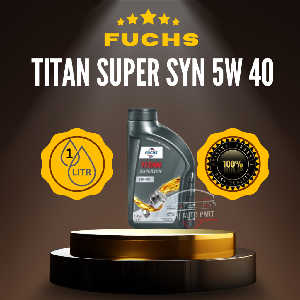 Jual FUCHS TITAN SUPERSYN 5W-40 FULLY SYNTHETIC ENGINE OLI 1L | Shopee ...