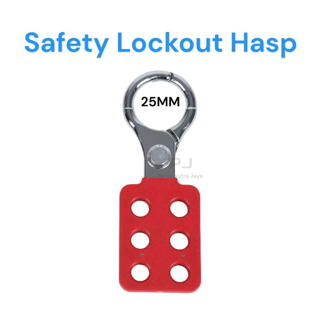 Jual LOTO Safety Lockout Hasp 25MM Heavy Duty Lock Out Kit | Shopee ...