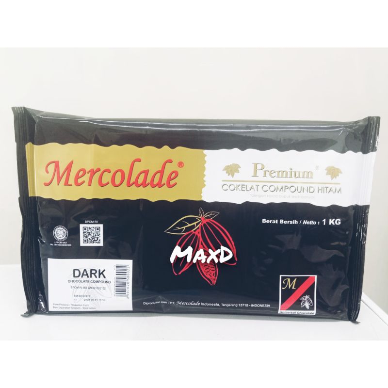 Jual Mercolade Cokelat Batang Compound Dark 1kg | Shopee Indonesia