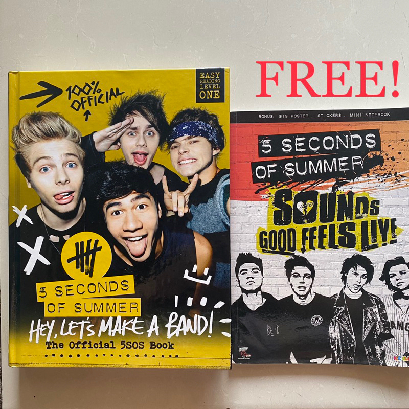 Jual 5 SECOND OF SUMMER BOOK HEY LET'S MAKE A BAND! THE OFFICIAL 5SOS ...