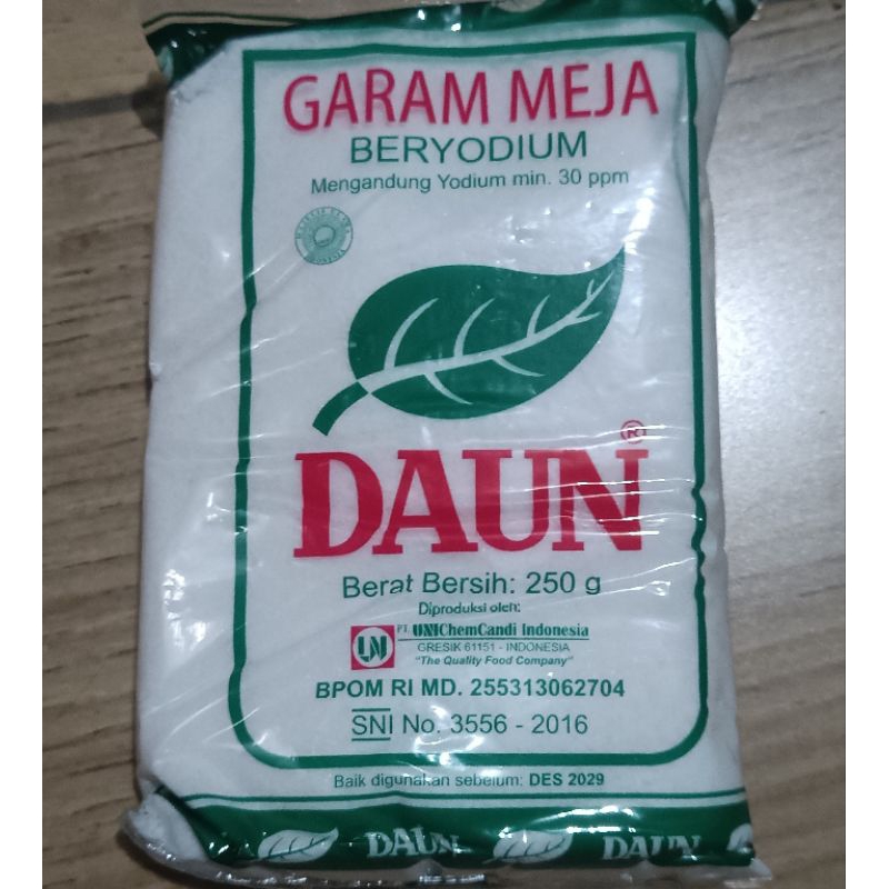 Jual Garam Daun (Garam Meja Cap Daun) | Shopee Indonesia