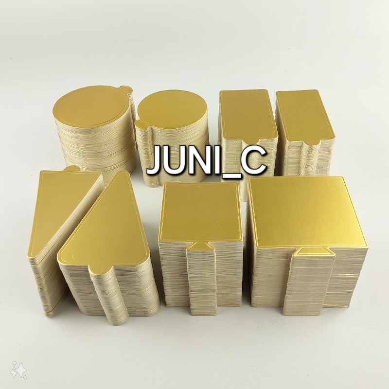 Jual 100pcs - ALAS TATAKAN KUE GOLD / ALAS TATAKAN SLICE CAKE TIRAMISU ...