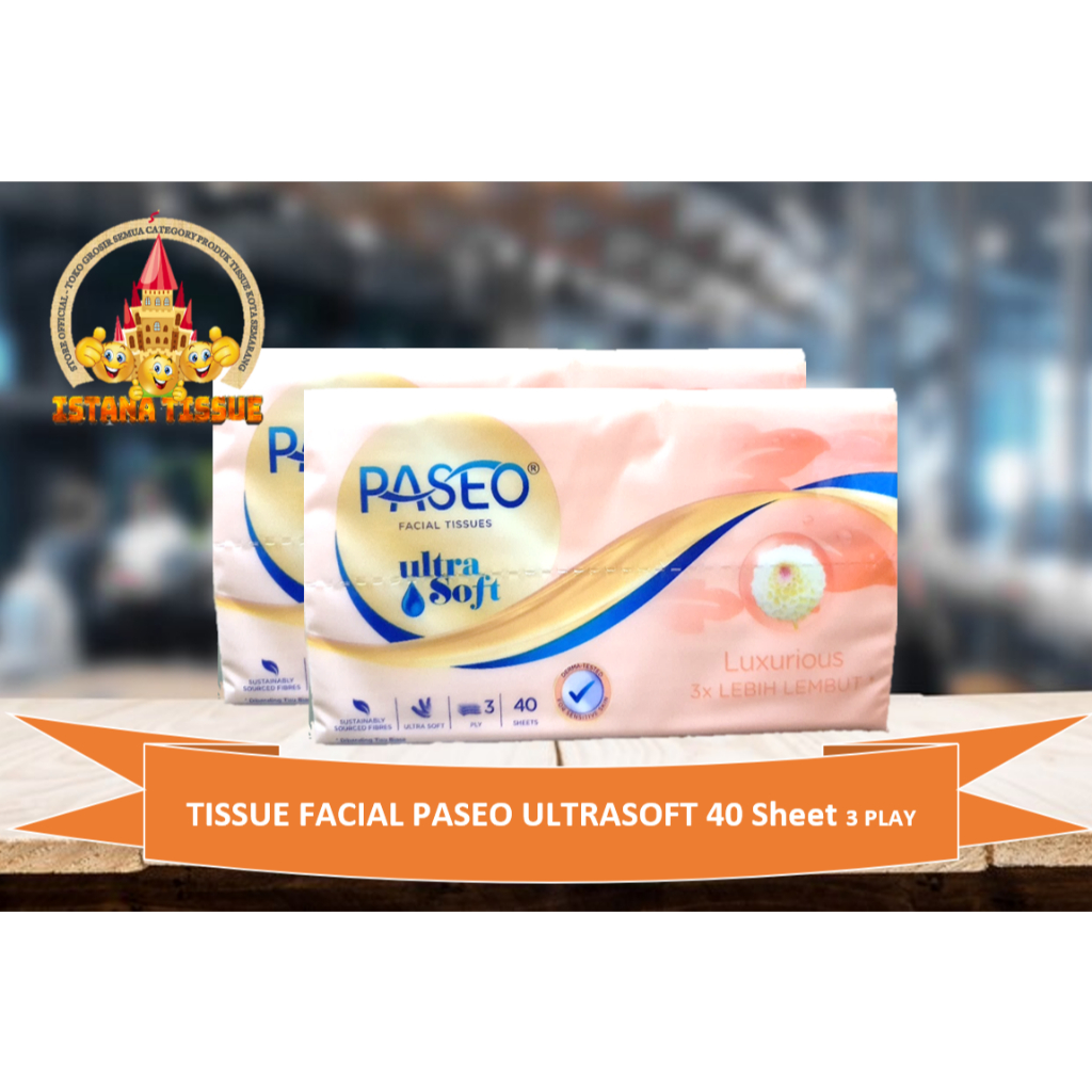 Jual PASEO Ultrasoft 40 Sheet (Tissue wajah travel pack 3 play ...