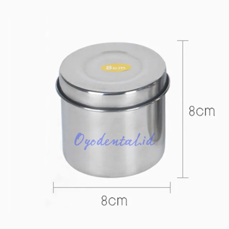 Jual Tempat tampon 8cm / wadah cotton pellet kassa / cotton roll ...