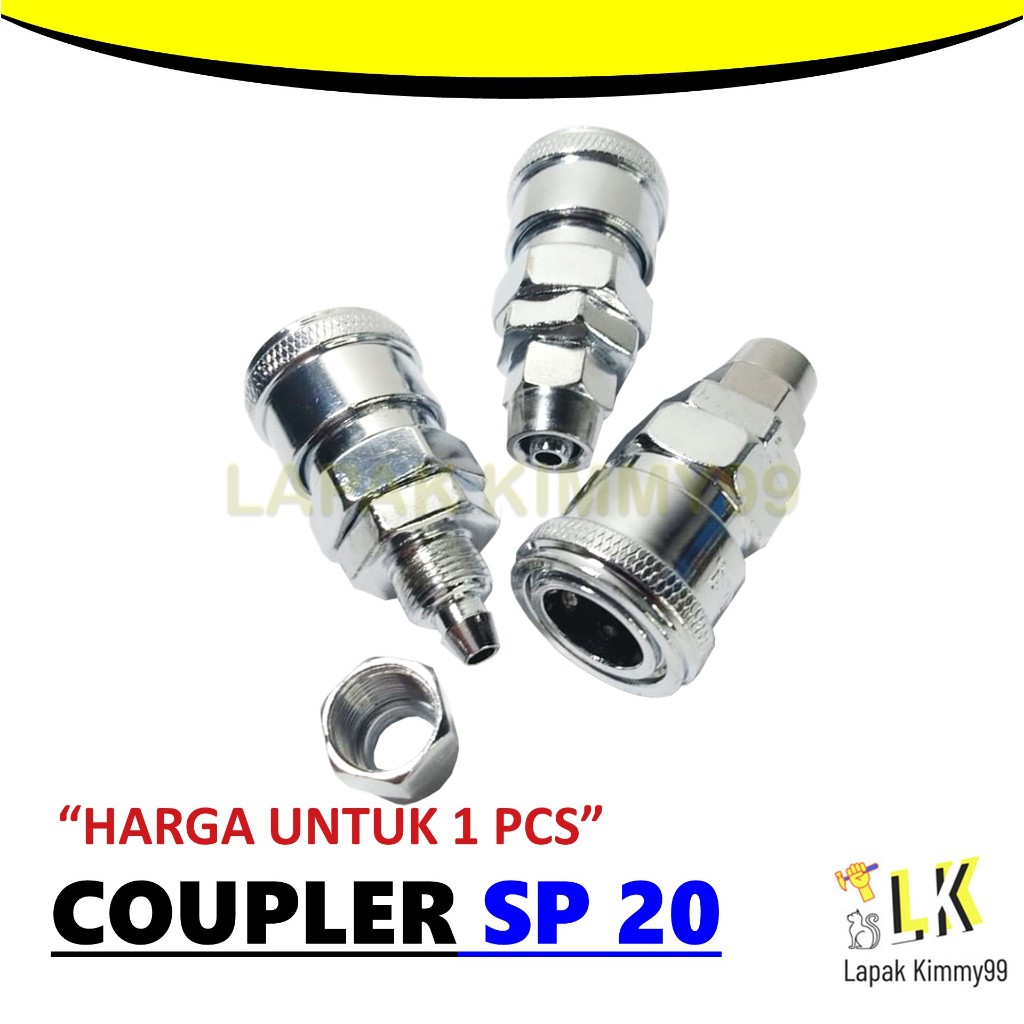 Jual SP 20 QUICK COUPLER SOCK POLYURETHANE RECOIL CONNECTOR KOPLER ...
