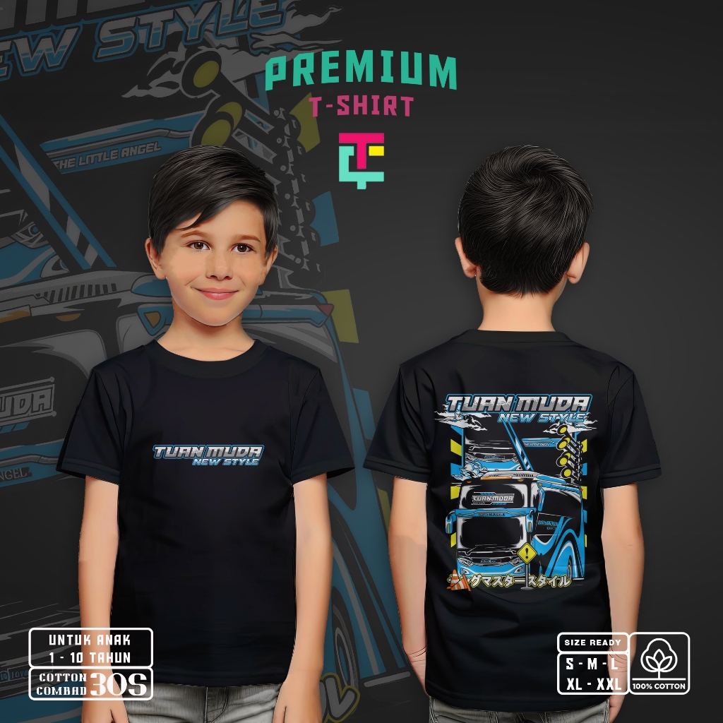 Jual Kaos Anak BUS BASURI Baju Tshirt Atasan Kids BUS TUAM MUDA SPACE X Laki laki Unisex Usia 1 ...