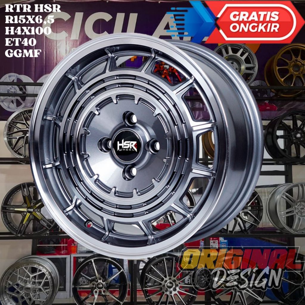 Jual Velg Mobil Ring 15 HSR RTR R15 COCOK UNTUK YARIS , VIOS , IGNIS , SPLASH | Shopee Indonesia