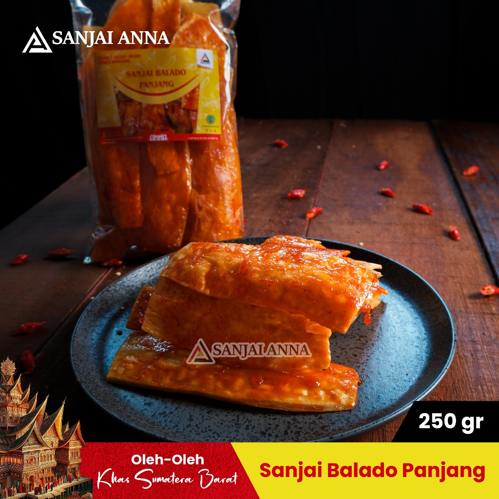 Jual SANJAI ANNA/SANJAI PEDAS MANIS/SANJAI PAYAKUMBUH/KERIPIK SANJAI BALADO PANJANG 250GR ...