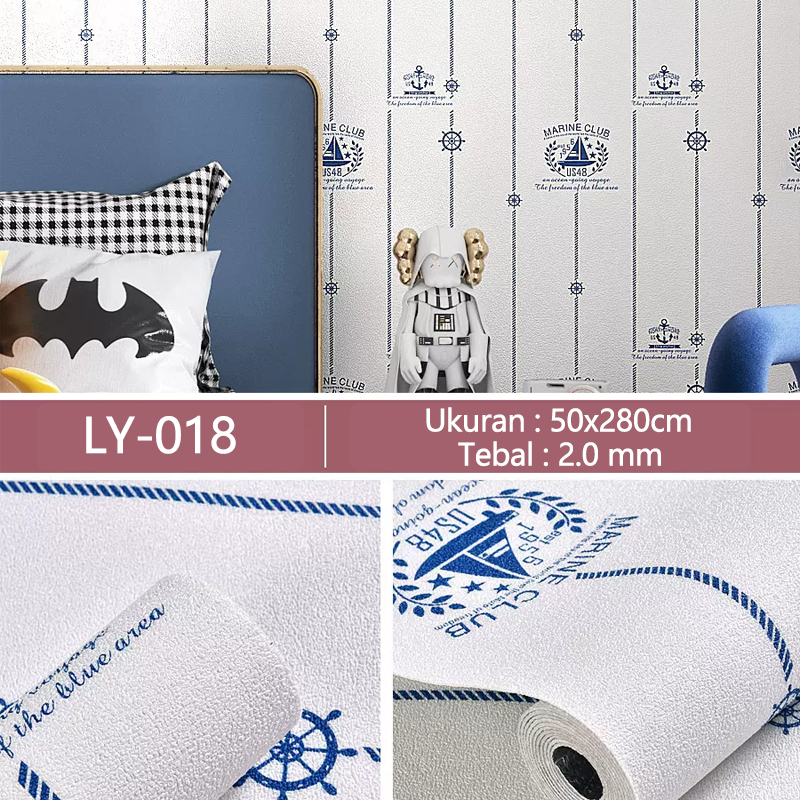 Jual Wallpaper Linen Roll Wallpaper Dinding stiker Dekorasi Kamar ...