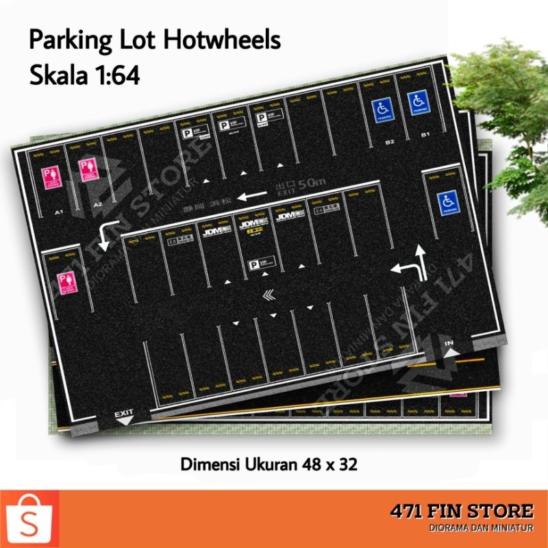 Jual Parking Lot Hotwheels | Parkir Area | Skala 1:64 | Ukuran besar ...