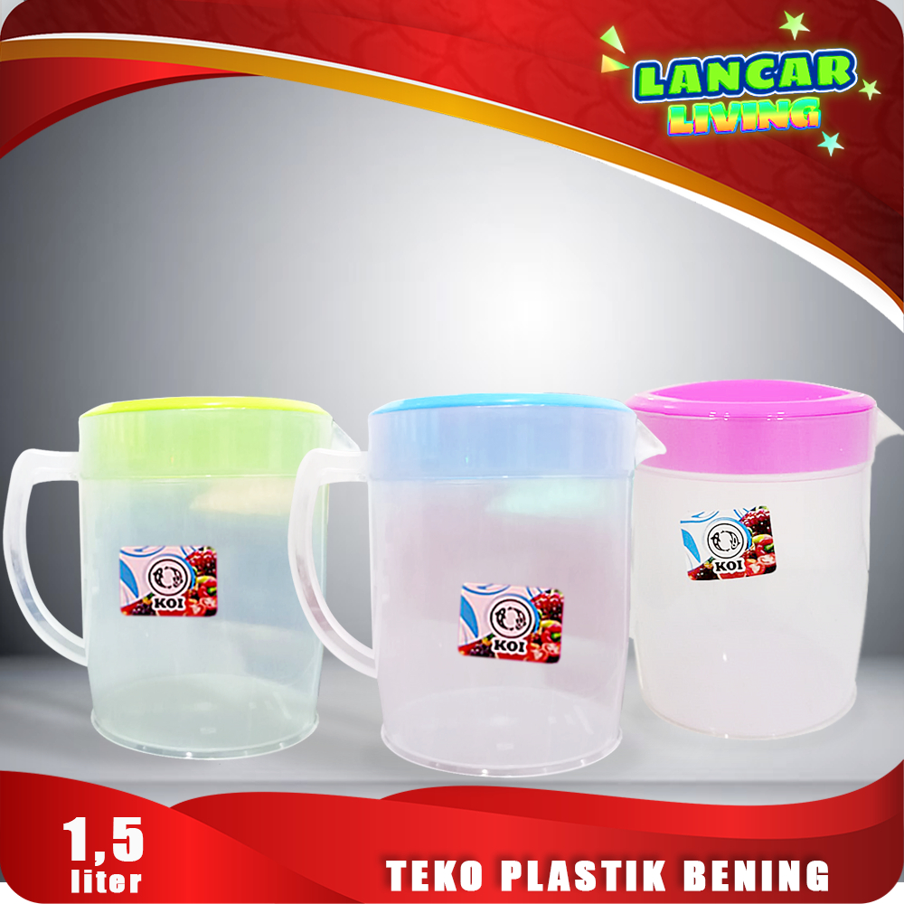 Jual TEKO PLASTIK MINI BENING 1.5 LITER \ CERET KECIL | Shopee Indonesia