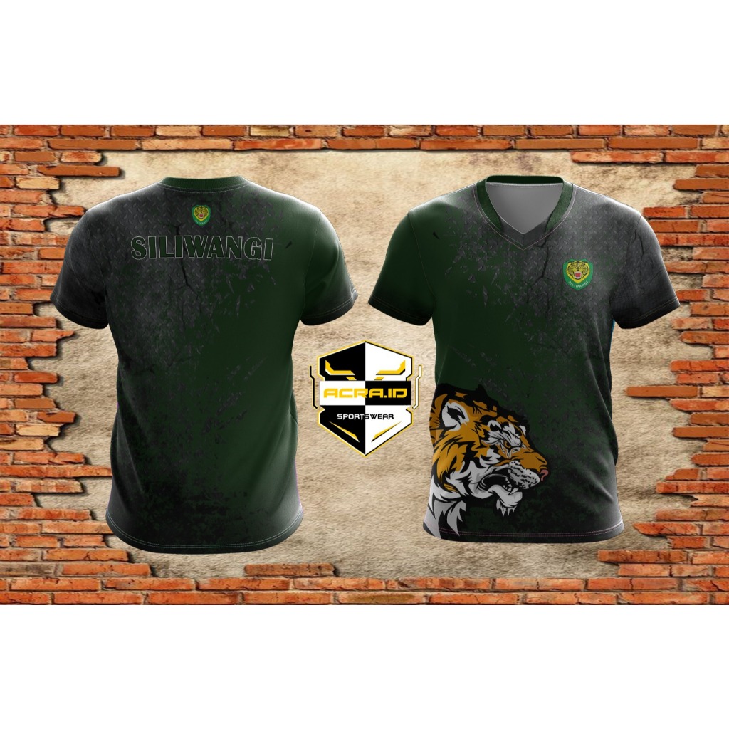 Jual BAJU KAOS JERSEY TNI AD - KODAM SILIWANGI ( BISA CUSTOM TAMBAH NAMA+DESIGN+LOGO ) 0009 ...