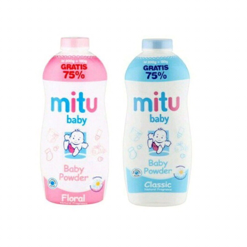Jual Mitu Baby Powder 200g | Shopee Indonesia