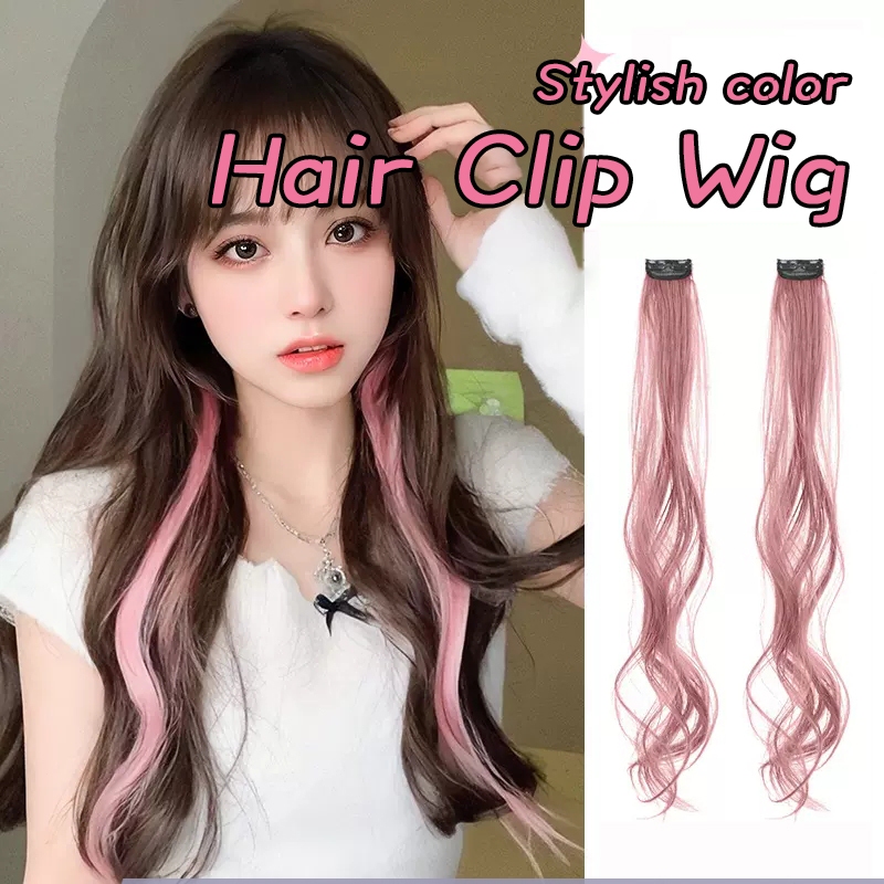 Jual Hair Clip Warna curls Wig Jepit Rambut Palsu crimps Untuk Harian ...
