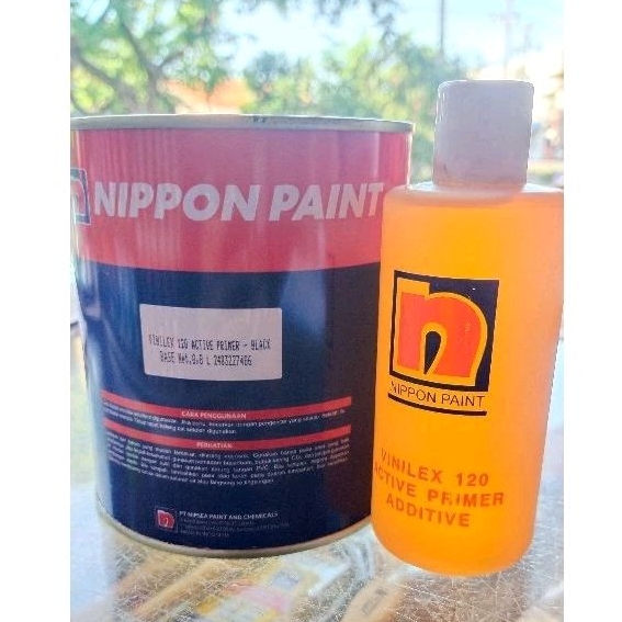 Jual (Kemasan Baru)Nippon Paint-VINILEX 120 ACTIVE PRIMER (ETCHING PRIMER)/vap 120/cat dasar ...
