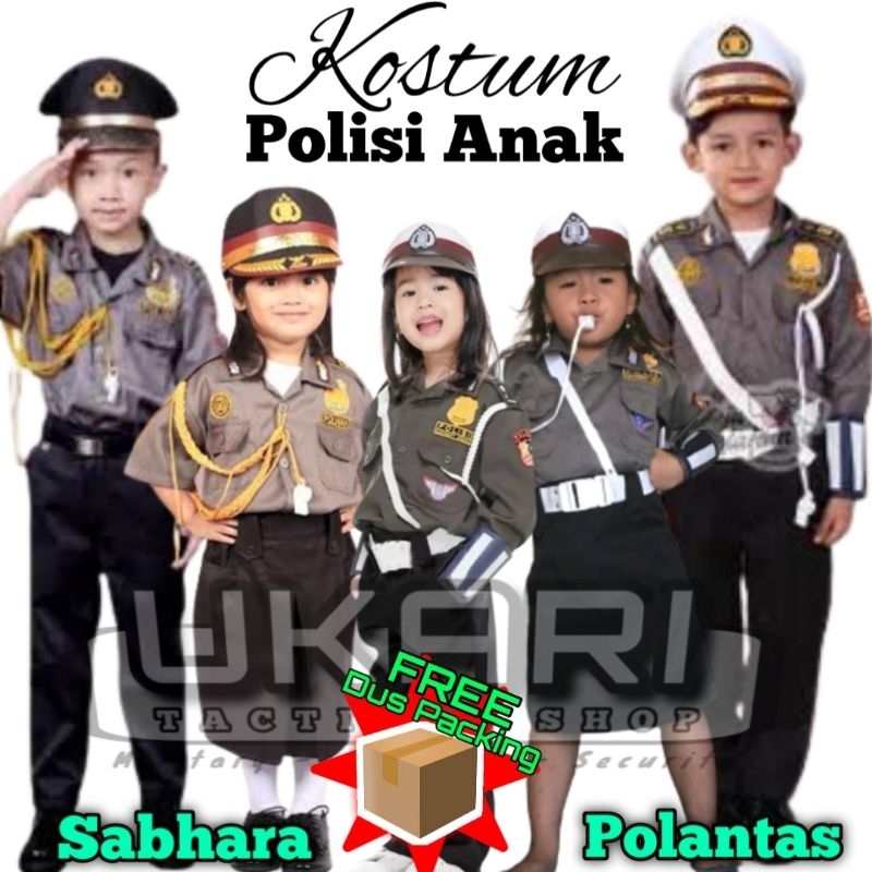 Jual Bisa GO-JEK baju polisi anak polantas sabhara pocil seragam kostum ...