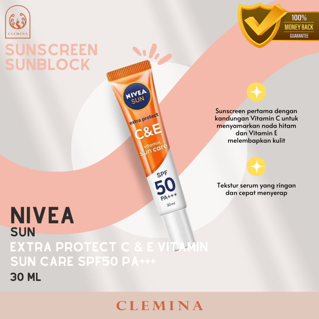 Jual Nivea Sun Face Serum Extra Protect C&E SPF 50+ PA+++ 30ml ...