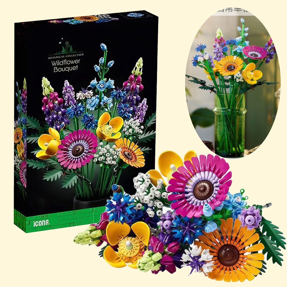 Jual 【COD】756PCS Nano Blok Bunga Building Blocks Flowers DIY Bunga ...