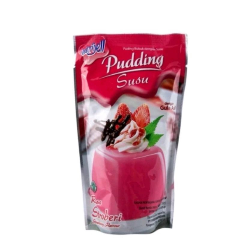 Jual Pudding Susu NutriJell Rasa Strawberry 145g | Shopee Indonesia