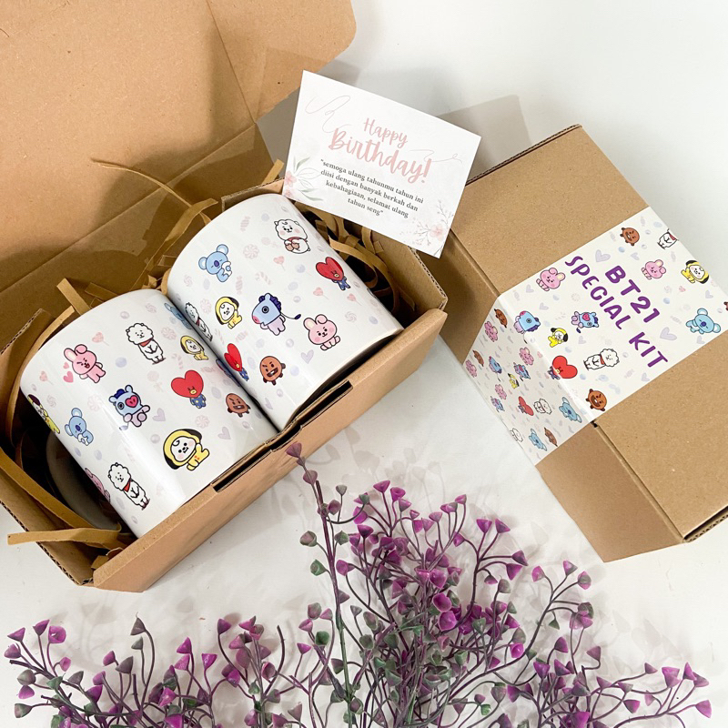 Jual Gift Set BT21 Hampers BT21 Kit BTS Hadiah Gift Pernikahan Wedding ...