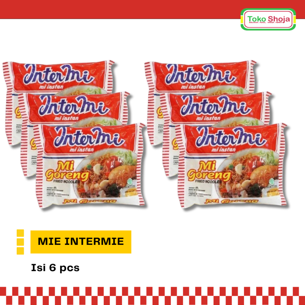 Jual Mie Intermie 6 pcs mie instan goreng | Shopee Indonesia