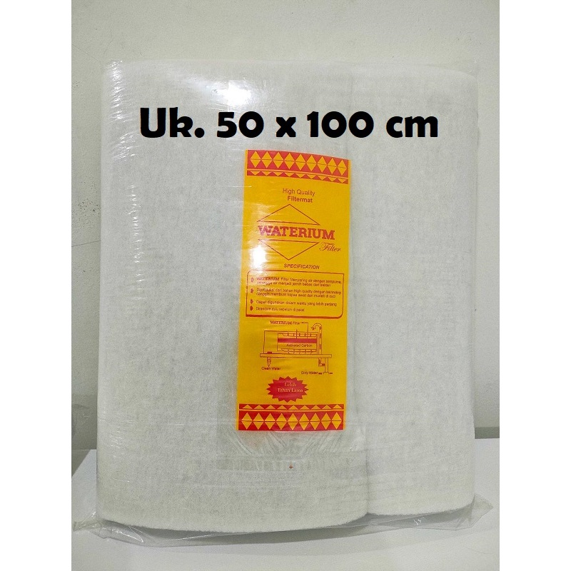 Jual kapas filter waterium 50 x 100 busa aquarium tebal premium no ...