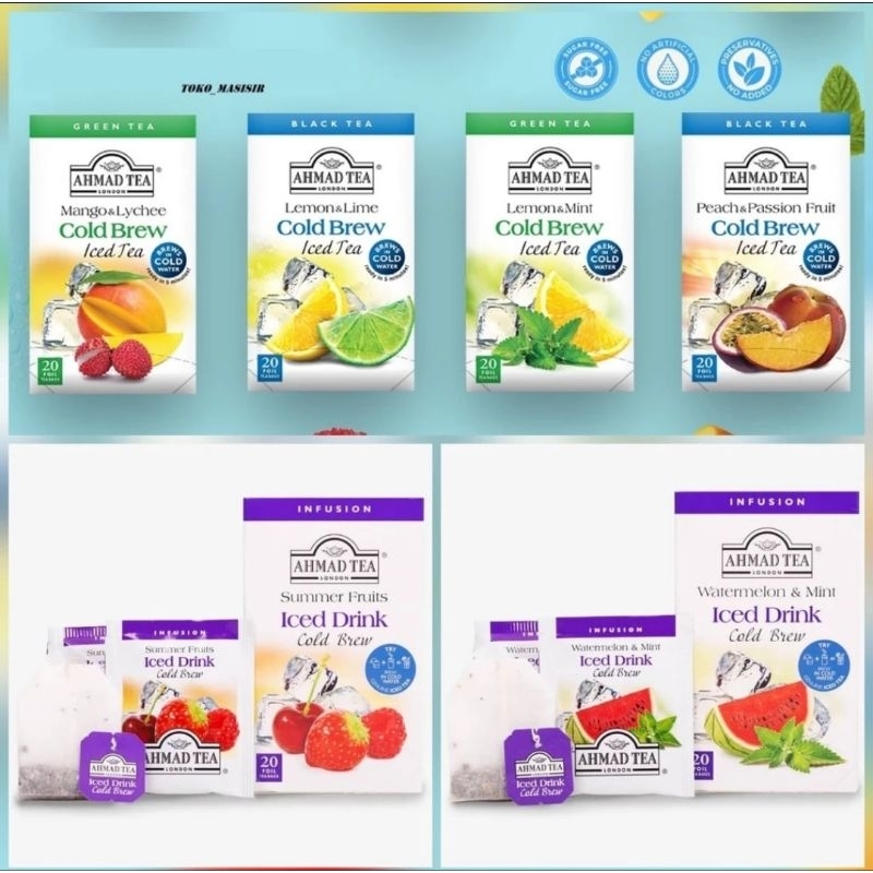 Jual AHMAD TEA 20 Foil Cold Brew Iced Tea (Bisa Diseduh Dengan Air ...