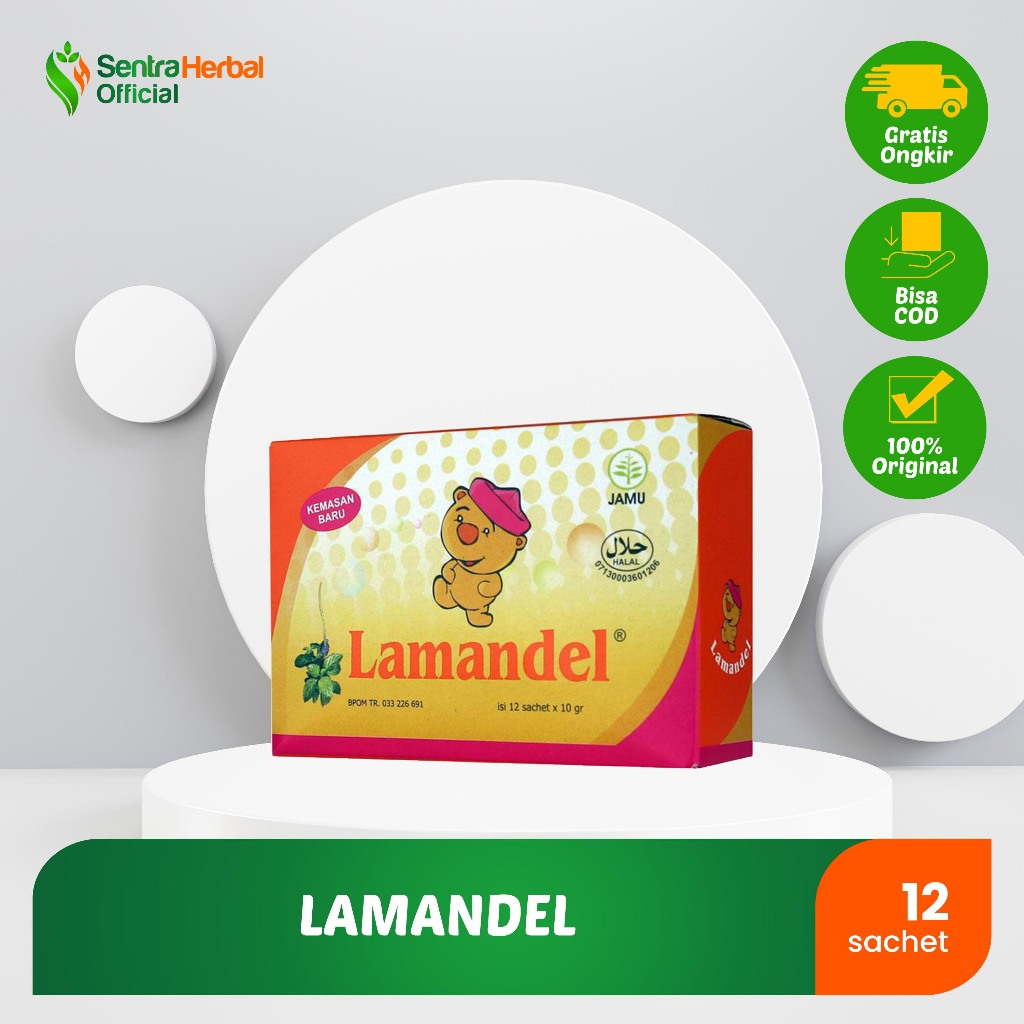 Jual Lamandel Obat Herbal Tenggorokan Dan Amandel BOX Kemasan Kotak ...