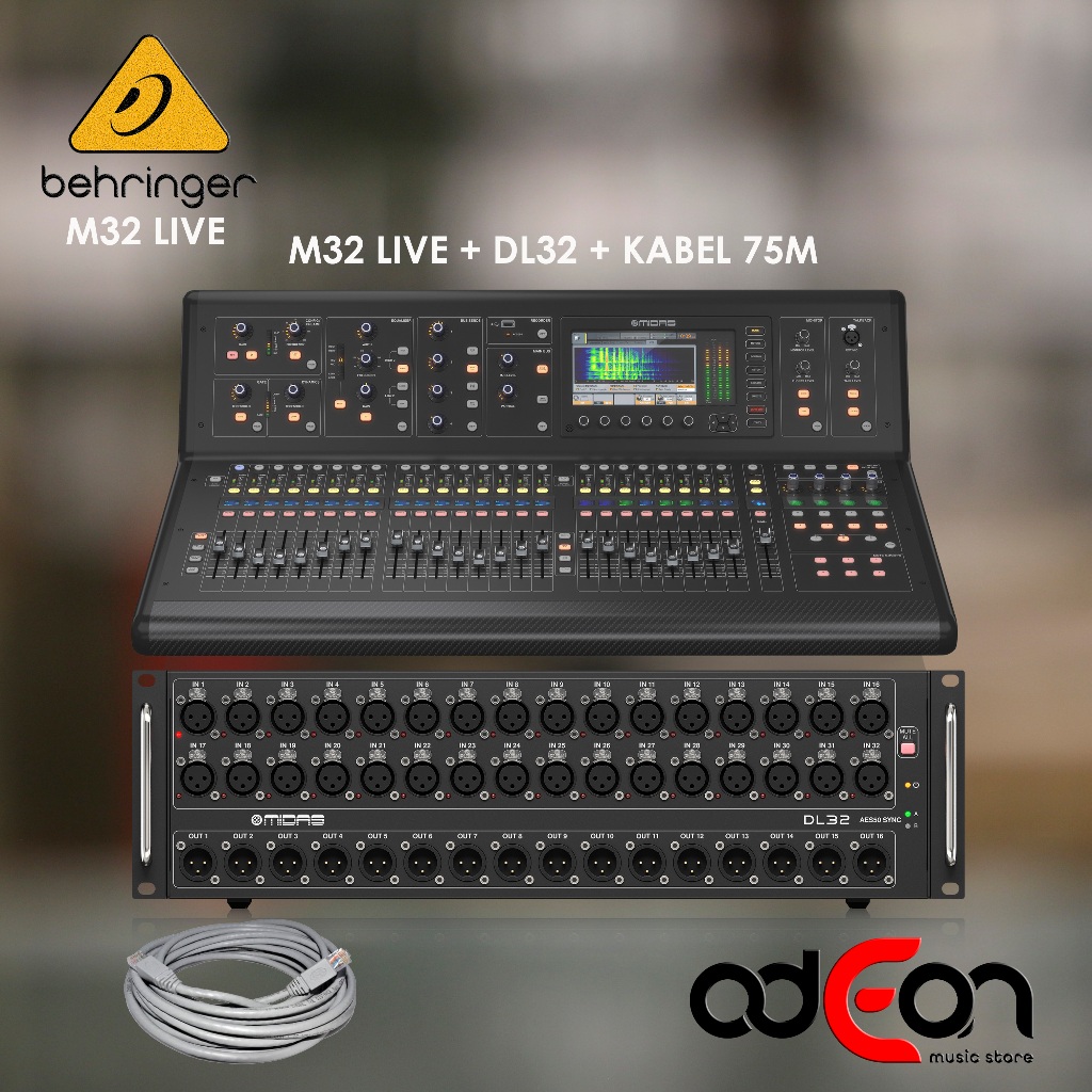 Jual Paket Mixer Midas M32 LIVE + DL32 + Kabel 75m | Shopee Indonesia