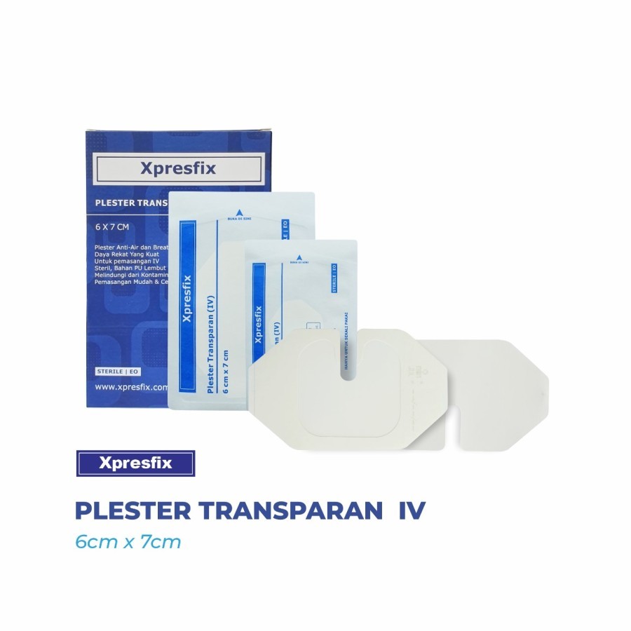 Jual Plester Luka Xpresfix Transparan IV 6cm x 7cm | Shopee Indonesia