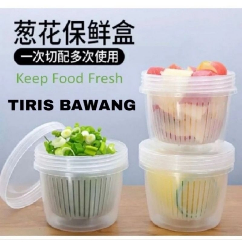 Jual Kotak Toples Penyimpanan Buah Tirisan Box Tiris Sayur Container ...