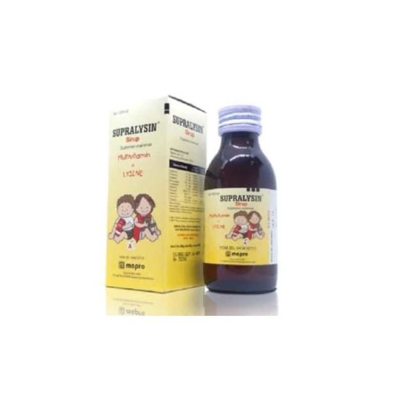 Jual Supralysin sirup 60 ml ( multivitamin lengkap pertumbuhan anak ...
