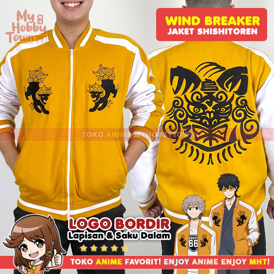 Jual Jaket Sukajan Cosplay Anime WIND BREAKER Shishitoren Jacket Choji ...